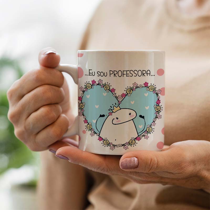 Caneca Flork professora qual o seu poder - Mais Brinde